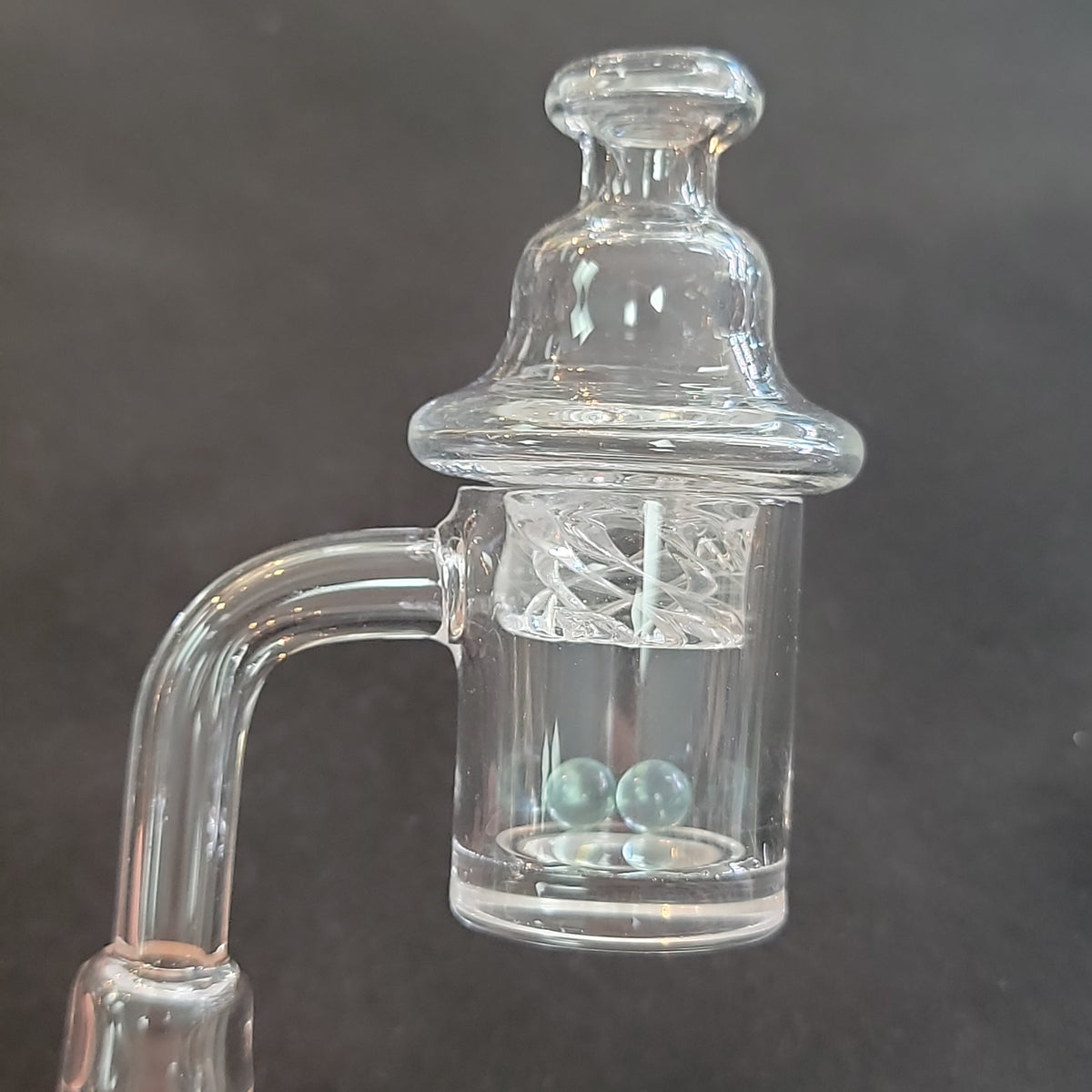 Quartz Banger w/Spinner Carb Cap & Terp Balls – DoughMain